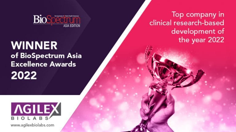 Agilex Biolabs announced Editor's Choice Winner for BioSpectrum Asia ...